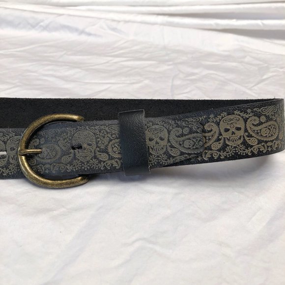 Accessories | Skull And Unalome Buddhist Symbol Belt | Poshmark
